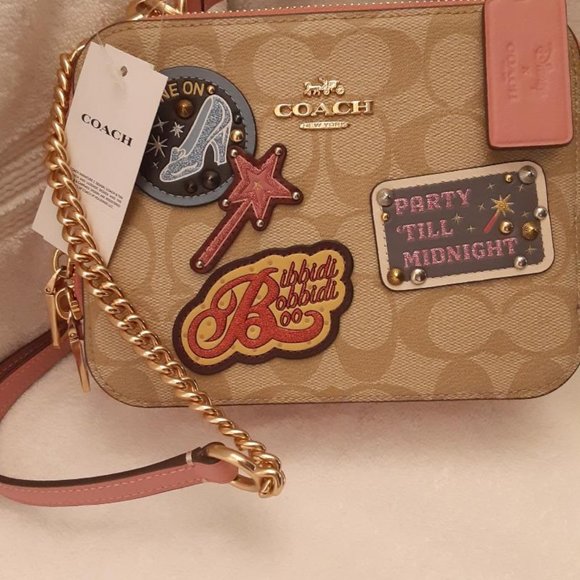 Coach/Disney | Bags | Disney X Coach Box Crossbody In Signature Canvas ...
